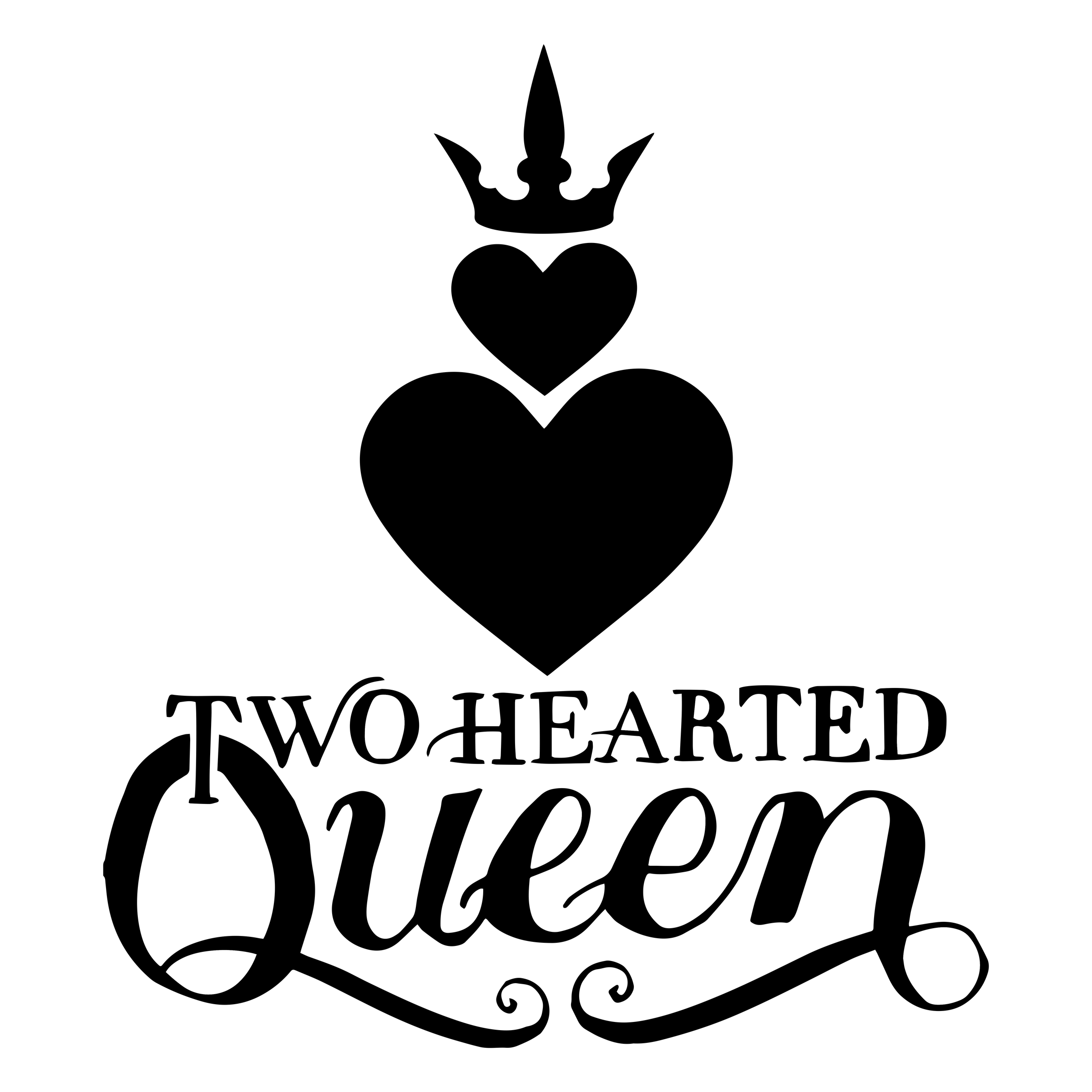 Two Hearted Queen Coffeehouse logo